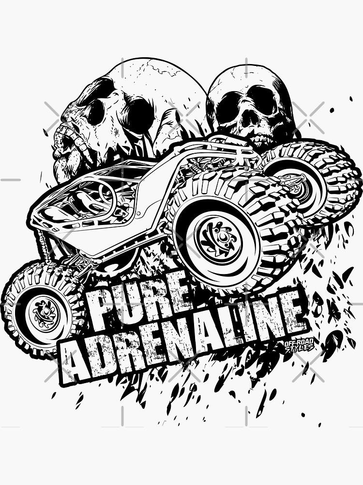 "Rock Bouncer Pure Adrenaline" Sticker for Sale by offroadstyles ...