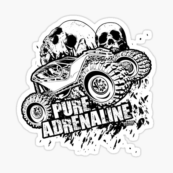 "Rock Bouncer Pure Adrenaline" Sticker for Sale by offroadstyles ...