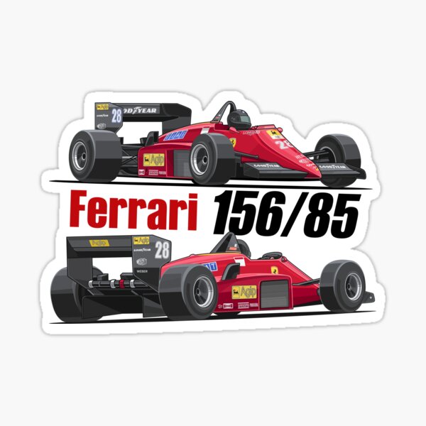 "Ferrari 156/85 F1 1985 Formula 1 Car" Sticker for Sale by ...