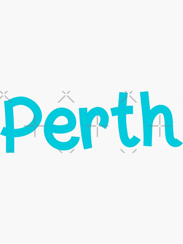 "Perth, Funny Cool Best color art" Sticker for Sale by artdragongift ...