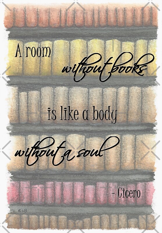 "What is a room without books? " by drawnexplore | Redbubble