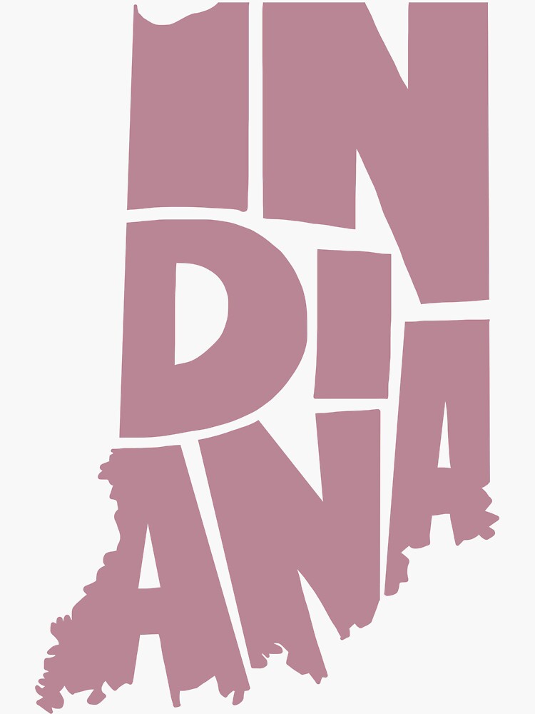 "Indiana" Sticker for Sale by DyanSzall | Redbubble