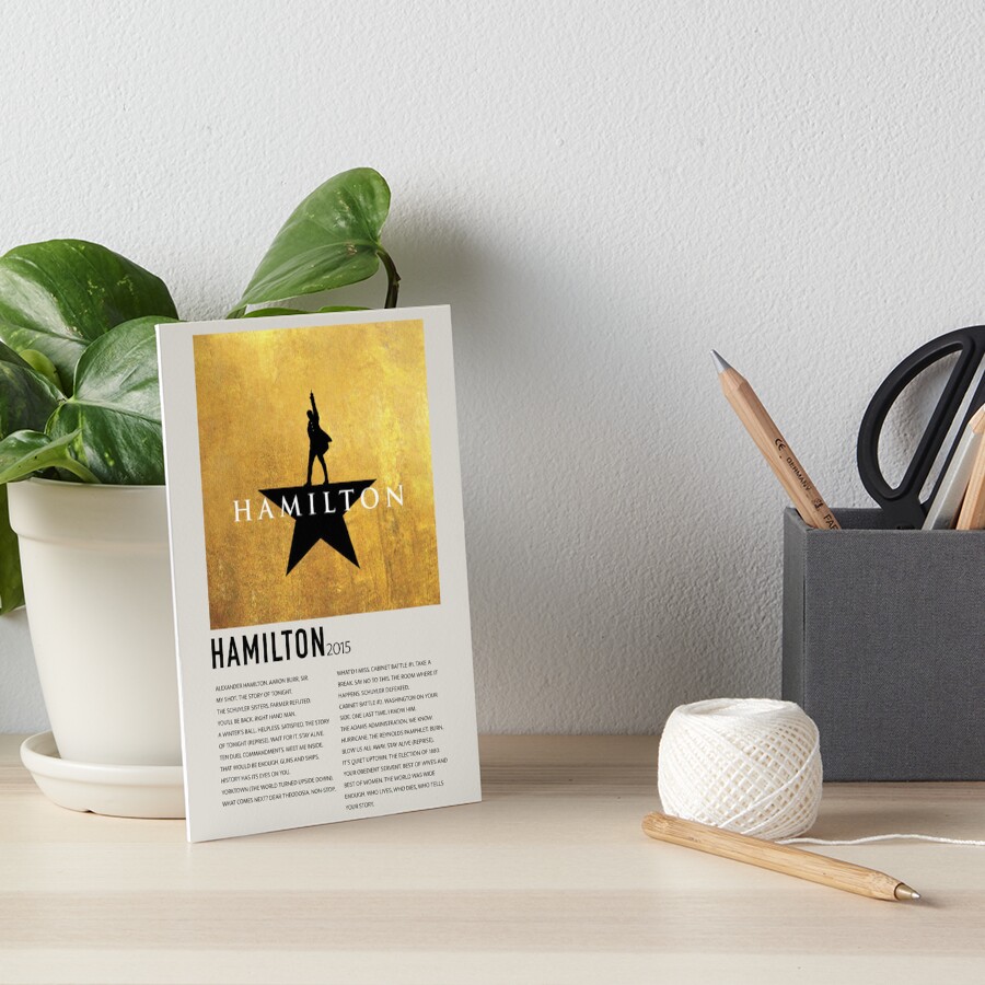 "Hamilton Musical Soundtrack " Poster for Sale by tea-rex23 | Redbubble