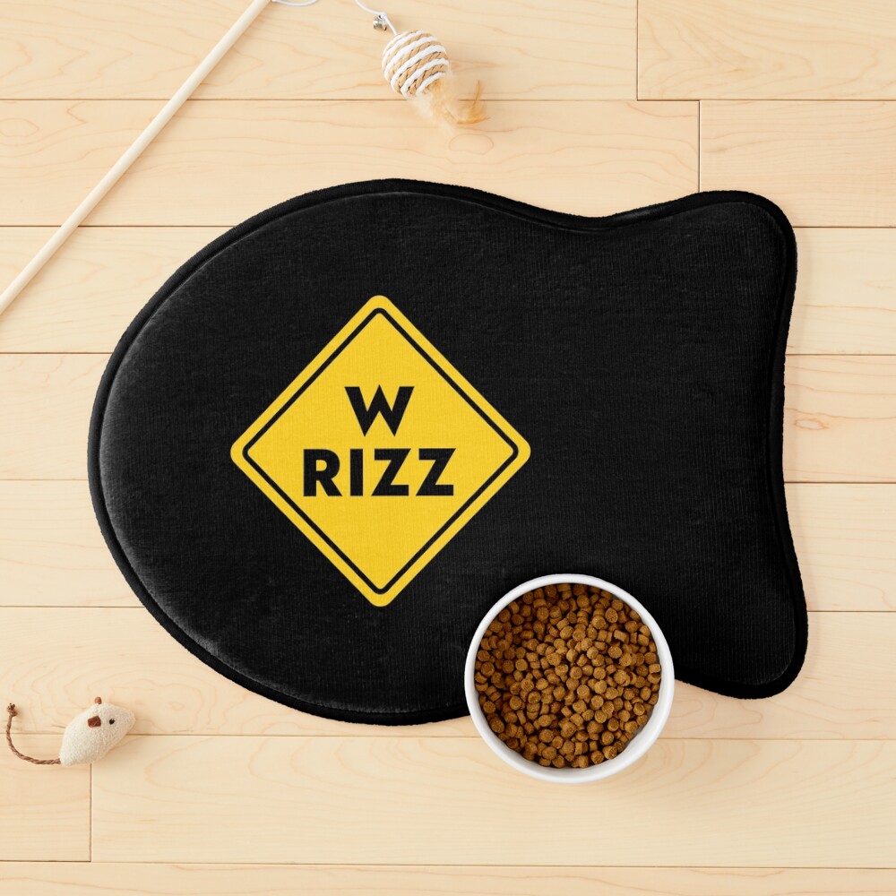 "W rizz warning sign. Beware of w rizz. United States road sing ...