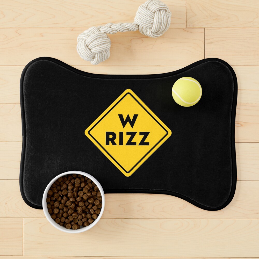 "W rizz warning sign. Beware of w rizz. United States road sing ...