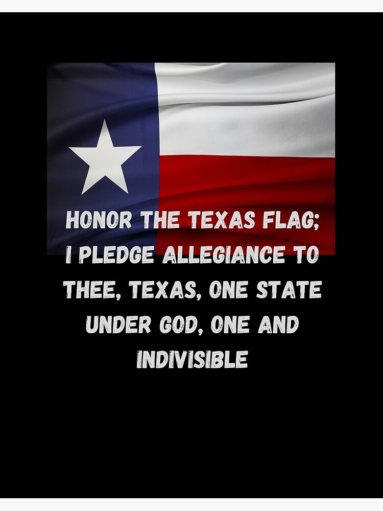 Texas Flag Pledge Printable