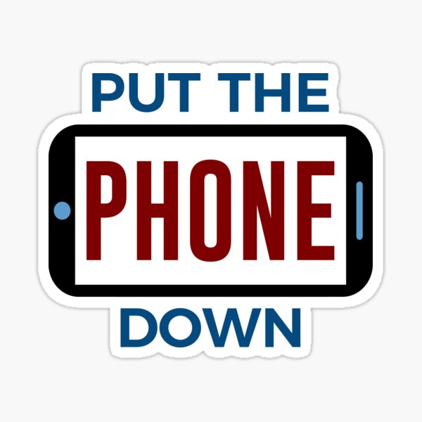 "Less Phone More Connection Human Touch " Sticker for Sale by ...