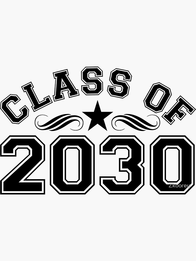 "Class of 2030 Star Year High School Graduate Education Kindergarten to ...