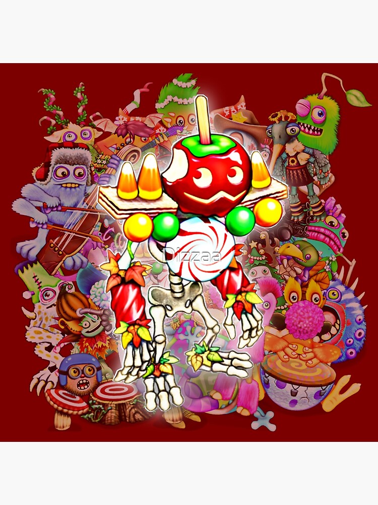 My Singing Monsters Characters Punkleton Premium Matte Vertical Poster