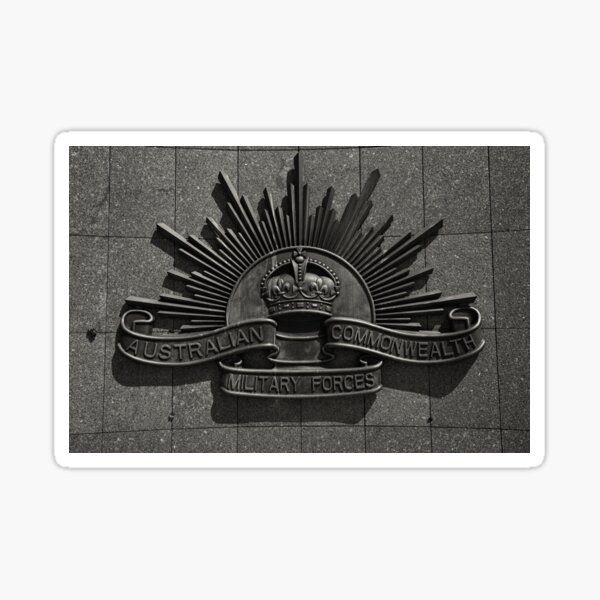 "Rising Sun Badge (Australian)" Sticker by Gordo05 | Redbubble