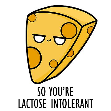 "Cute Cartoon Cheese || Lactose Intolerant Problems || Kawai" Sticker ...