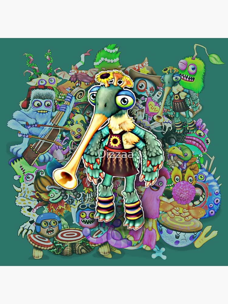 My Singing Monsters Characters Floogull Premium Matte Vertical Poster