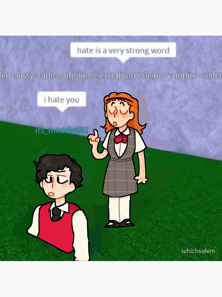 "hate is a very strong word" Sticker for Sale by whichsalem | Redbubble