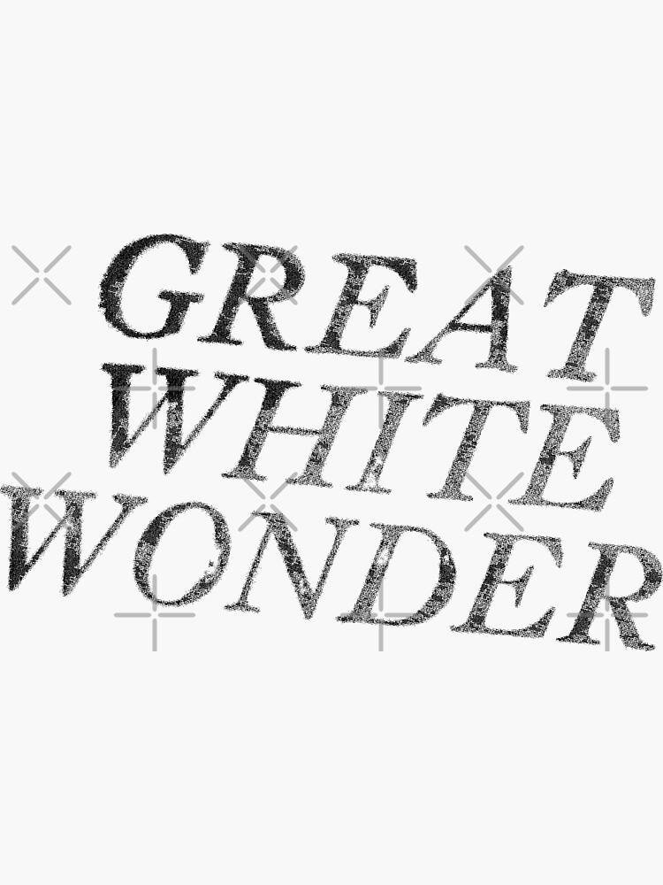 "Great White Wonder TMOQ Bootleg Dylan black fonts" Sticker for Sale by ...