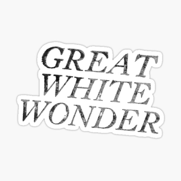 "Great White Wonder TMOQ Bootleg Dylan black fonts" Sticker for Sale by ...