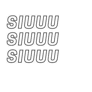 "Cristiano Ronaldo SIUUU" Sticker for Sale by 0105design | Redbubble