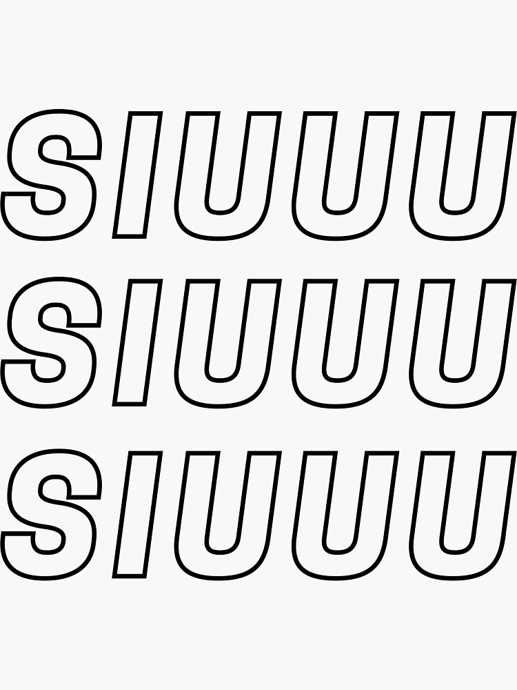 "Cristiano Ronaldo SIUUU" Sticker for Sale by 0105design | Redbubble