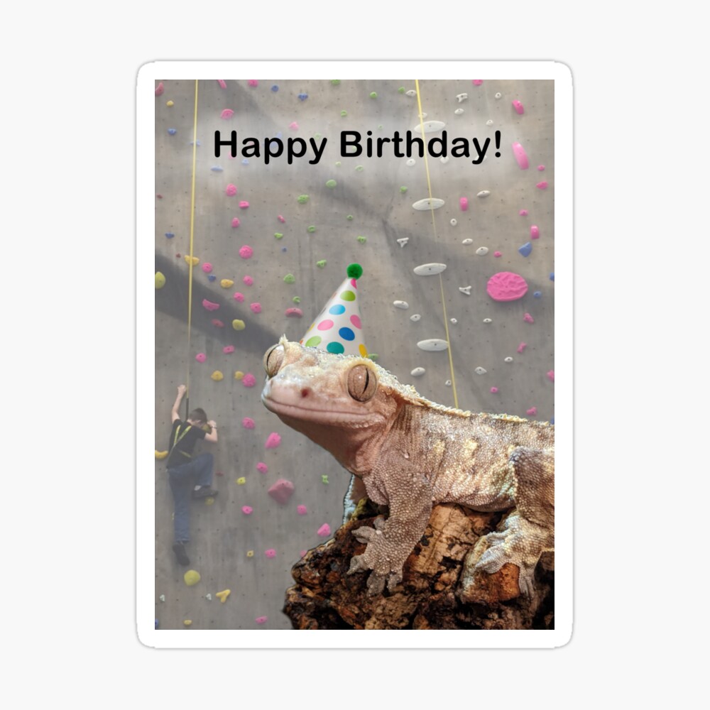Lizard Birthday Memes 2) Birthday AI Generated Card A Bearded Dragon