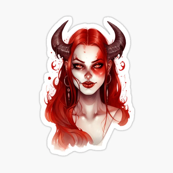 "Diablo Hell Succubus Demon Tempter" Sticker for Sale by InkCloset ...