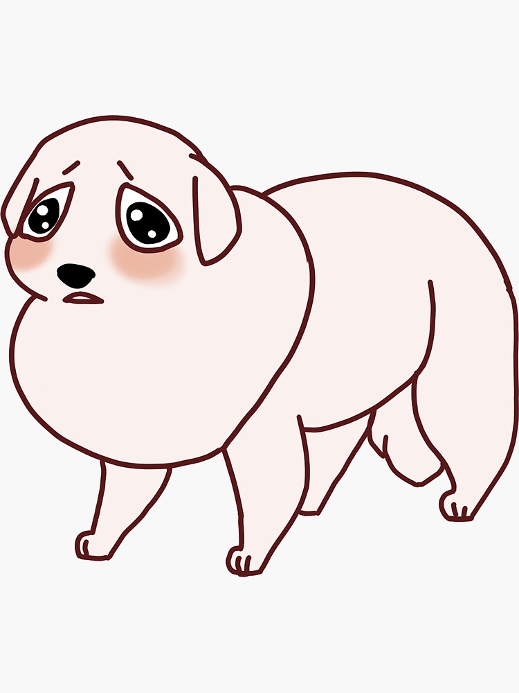 "Concerned Dog Meme" Sticker for Sale by Black-Iced | Redbubble