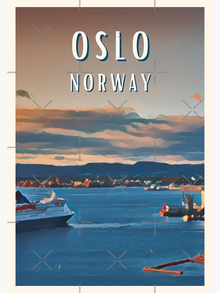 "Oslo, the city of Scandinavian culture" Sticker for Sale by ...