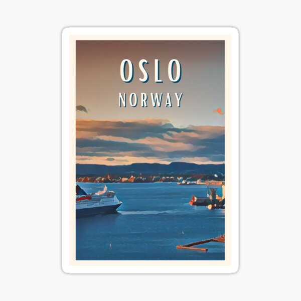 "Oslo, the city of Scandinavian culture" Sticker for Sale by ...