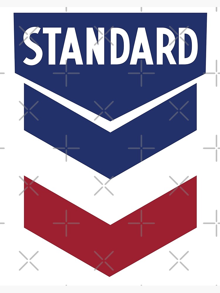 "Standard of California (Chevron) Vintage Logo" Art Board Print for ...