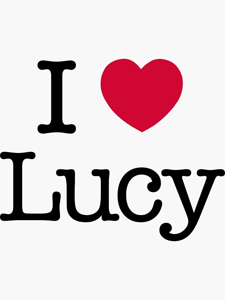 "I love Lucy" Sticker for Sale by Abdelhakbouas | Redbubble
