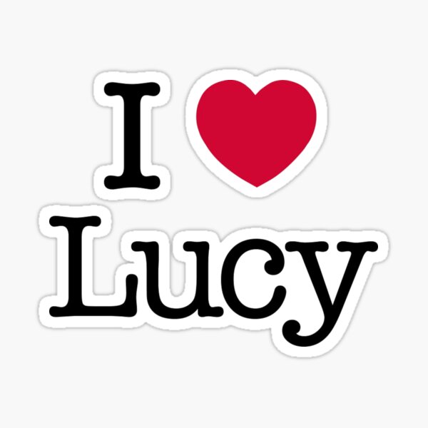 "I love Lucy" Sticker for Sale by Abdelhakbouas | Redbubble