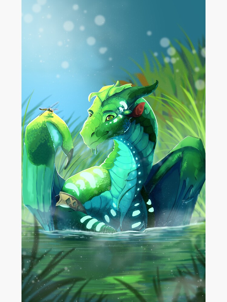 "Wings of Fire Turtle Portrait" Sticker for Sale by Lucithen | Redbubble