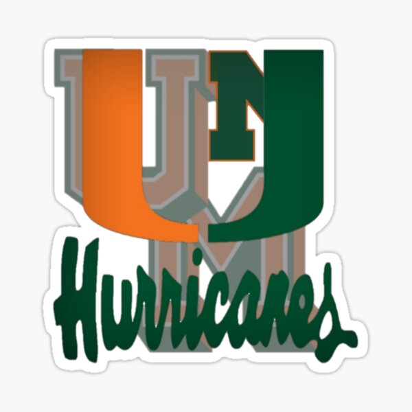 "miami hurricanes shirt" Sticker for Sale by Obos10 | Redbubble