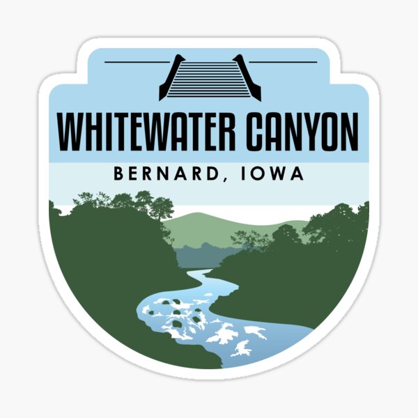"Whitewater Canyon" Sticker for Sale by NaomiFriend | Redbubble
