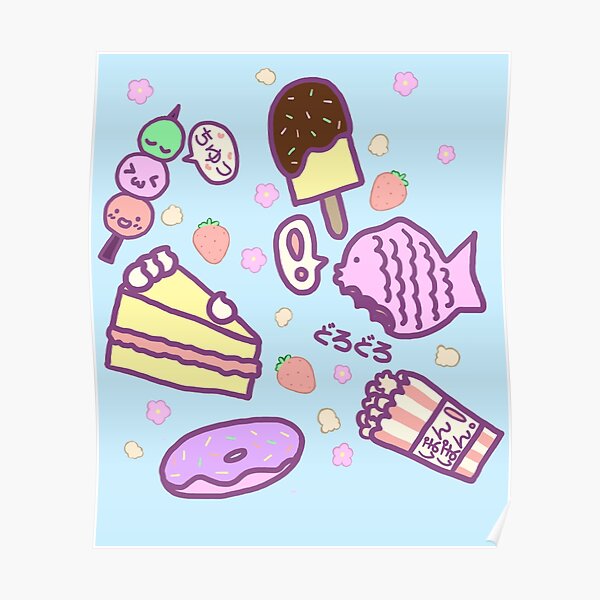 "Food fight!" Poster by LibbyroseITM | Redbubble