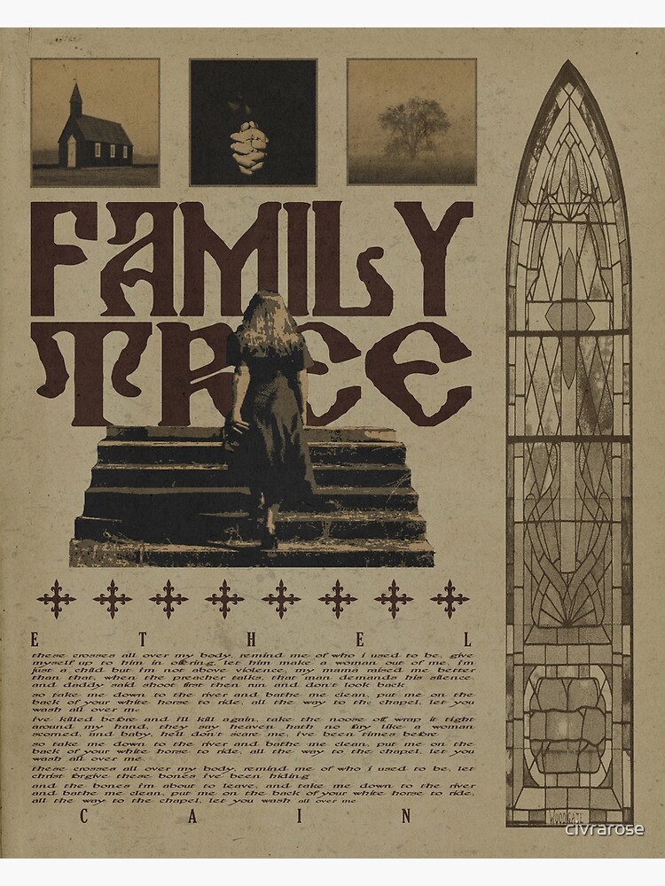 "Ethel Cain - Family Tree - Preacher's Daughter" Poster for Sale by ...