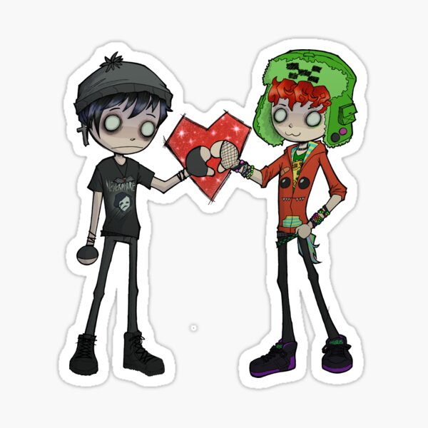 "scene/goth stan and kyle" Sticker for Sale by korumiis | Redbubble