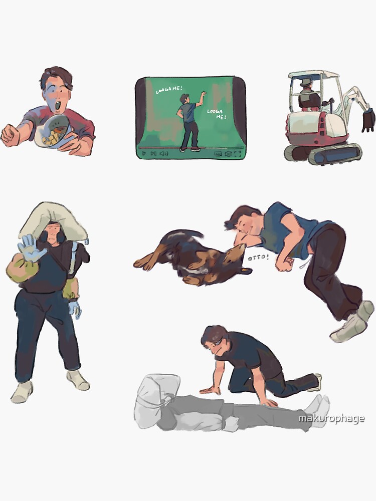 "jerm stickerpack" Sticker for Sale by makurophage | Redbubble