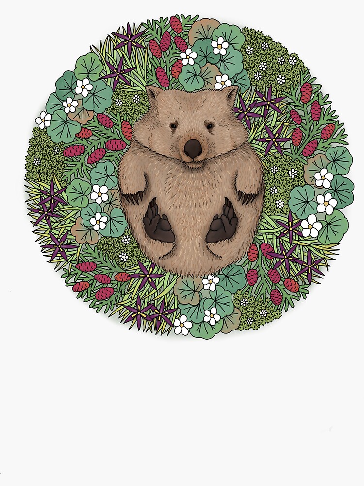 "Alpine Wombat" Sticker for Sale by Jen Sanger | Redbubble