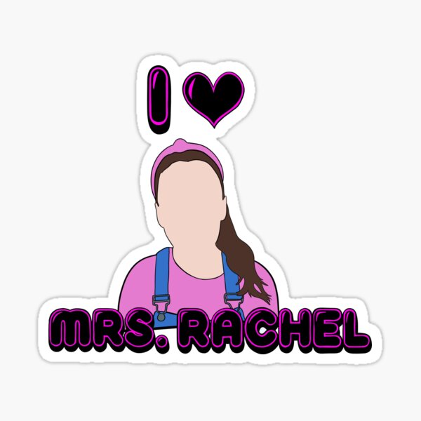 "Mrs. Rachel - I love mrs Rachel pink" Sticker for Sale by ...