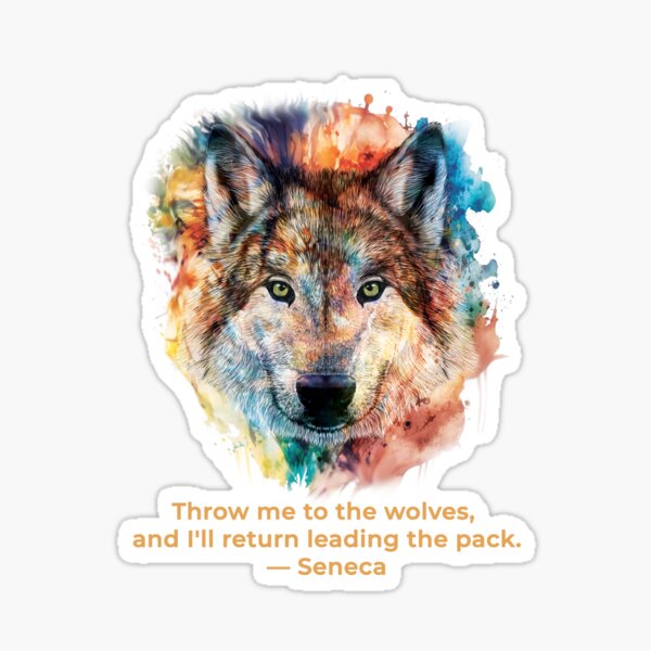 "Wolf Pack" Sticker for Sale by MindsEdgeArt | Redbubble