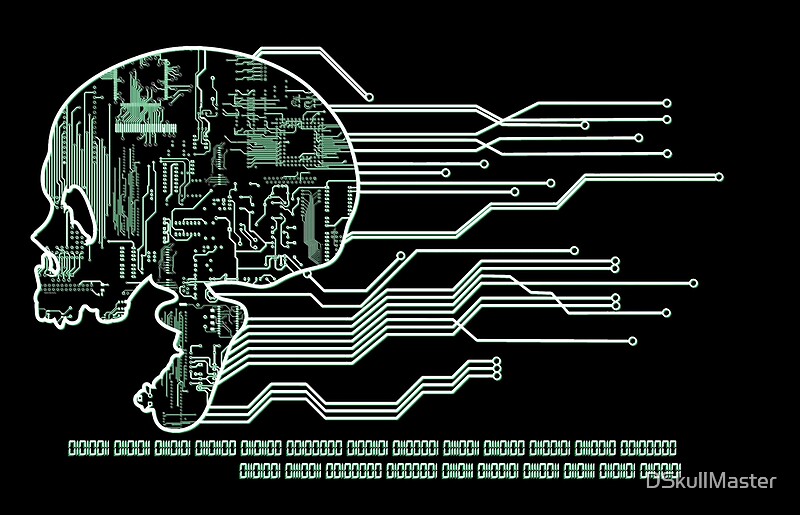 "Binary skull" by DSkullMaster | Redbubble