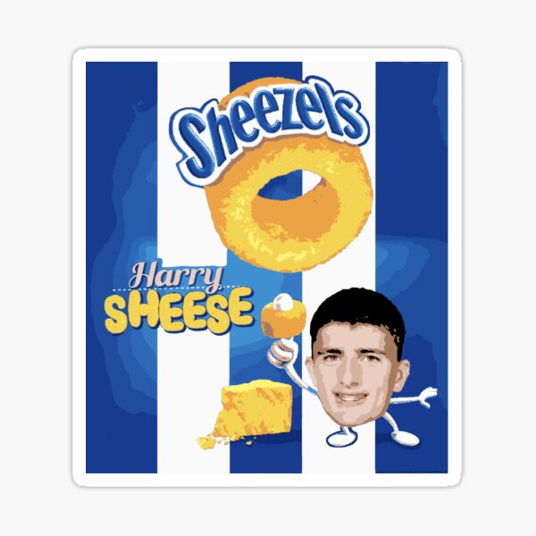 "Harry Sheezel Cheezels" Sticker for Sale by Gronk11 | Redbubble