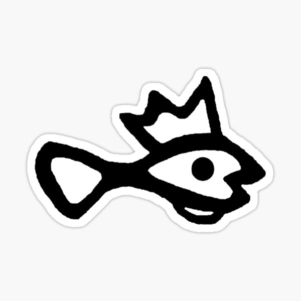 "KINGFISH" Sticker for Sale by calhallum | Redbubble
