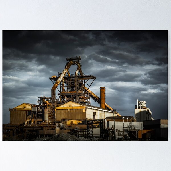 "Redcar Blast Furnace" Poster for Sale by grumpykeith | Redbubble