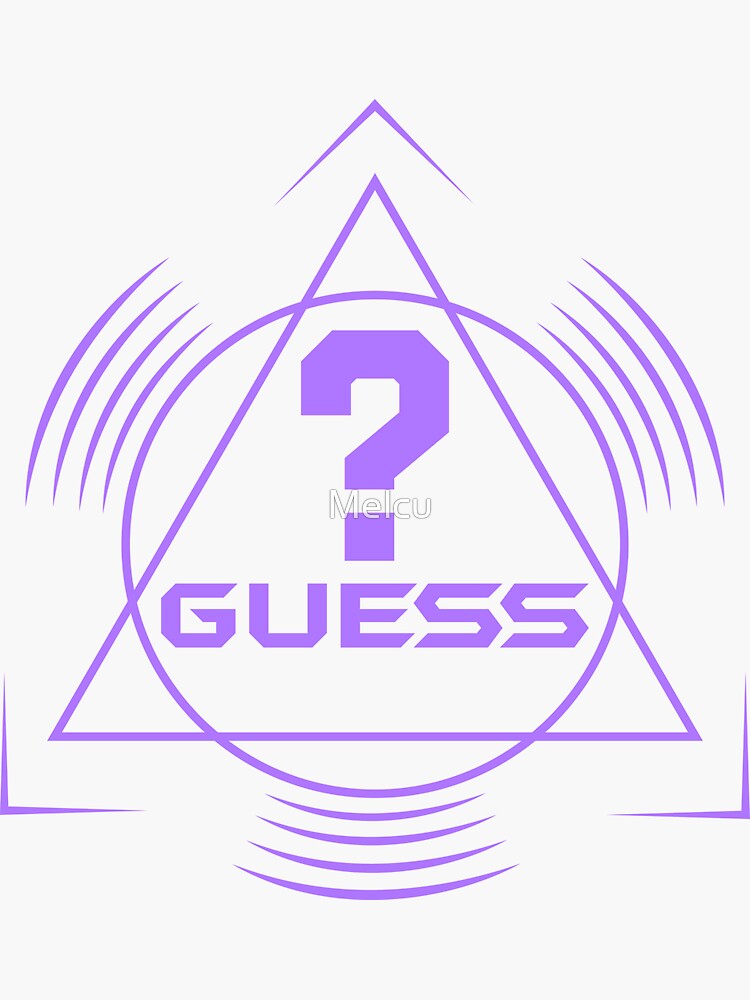 "Guess ?" Sticker for Sale by Melcu | Redbubble
