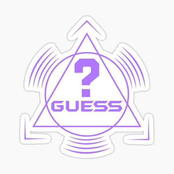 "Guess ?" Sticker for Sale by Melcu | Redbubble