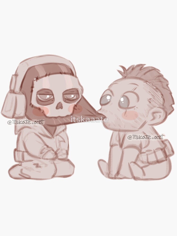 "chibi GhostSoap - 5/8" Sticker for Sale by itskaaate | Redbubble