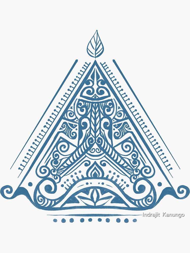 "Bengali Alpona " Sticker for Sale by Indrajit Kanungo | Redbubble