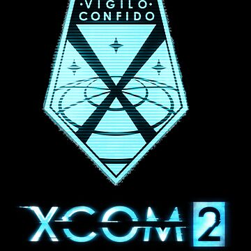 ""Vigilo Confido" XCOM Logo" Sticker for Sale by Fayad-Art | Redbubble