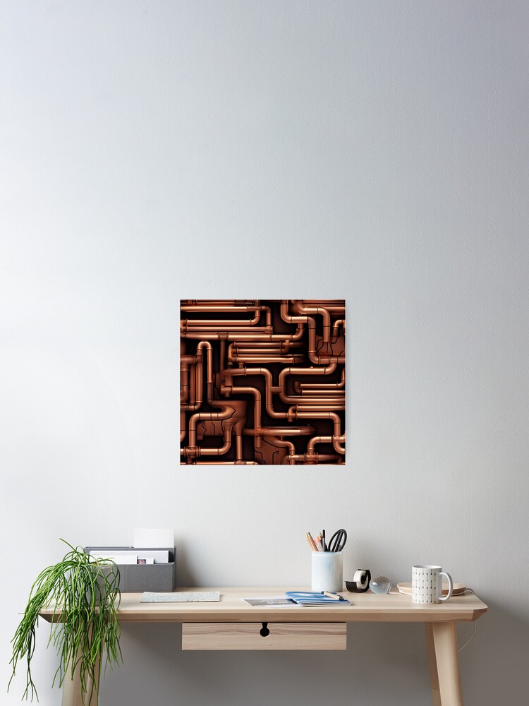 "Industrial Copper Piping" Poster for Sale by Jack Curtis | Redbubble