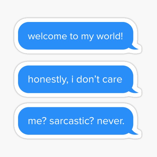 Text message stickers store